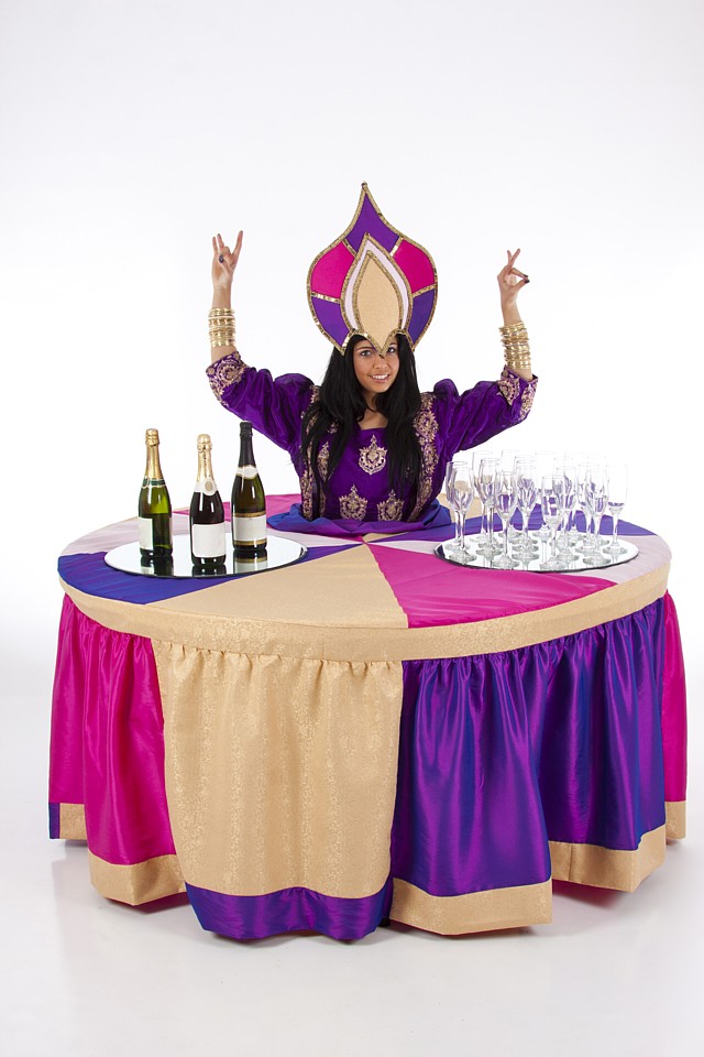 Strolling Tables for hire, Champagne Living Tables, Human Living Tables ...